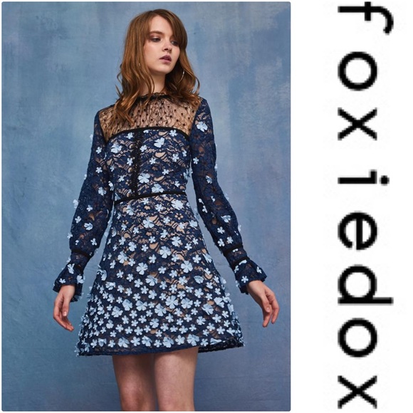 foxiedox | Dresses | Foxiedox Felicia 3d Long Sleeve Dress | Poshmark